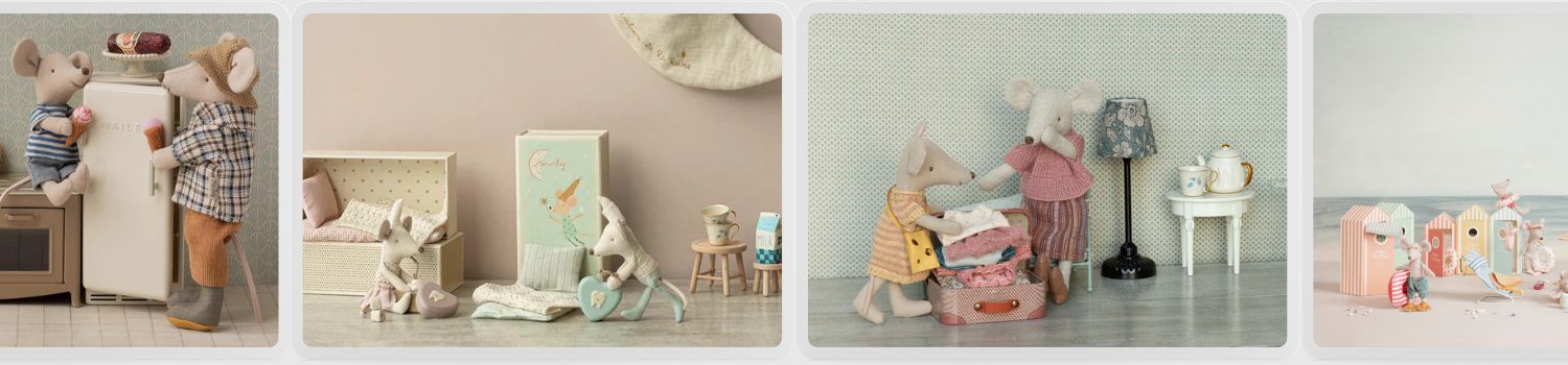 Maileg Mouse House Mice – Adorable Collectible Miniature Toys ...