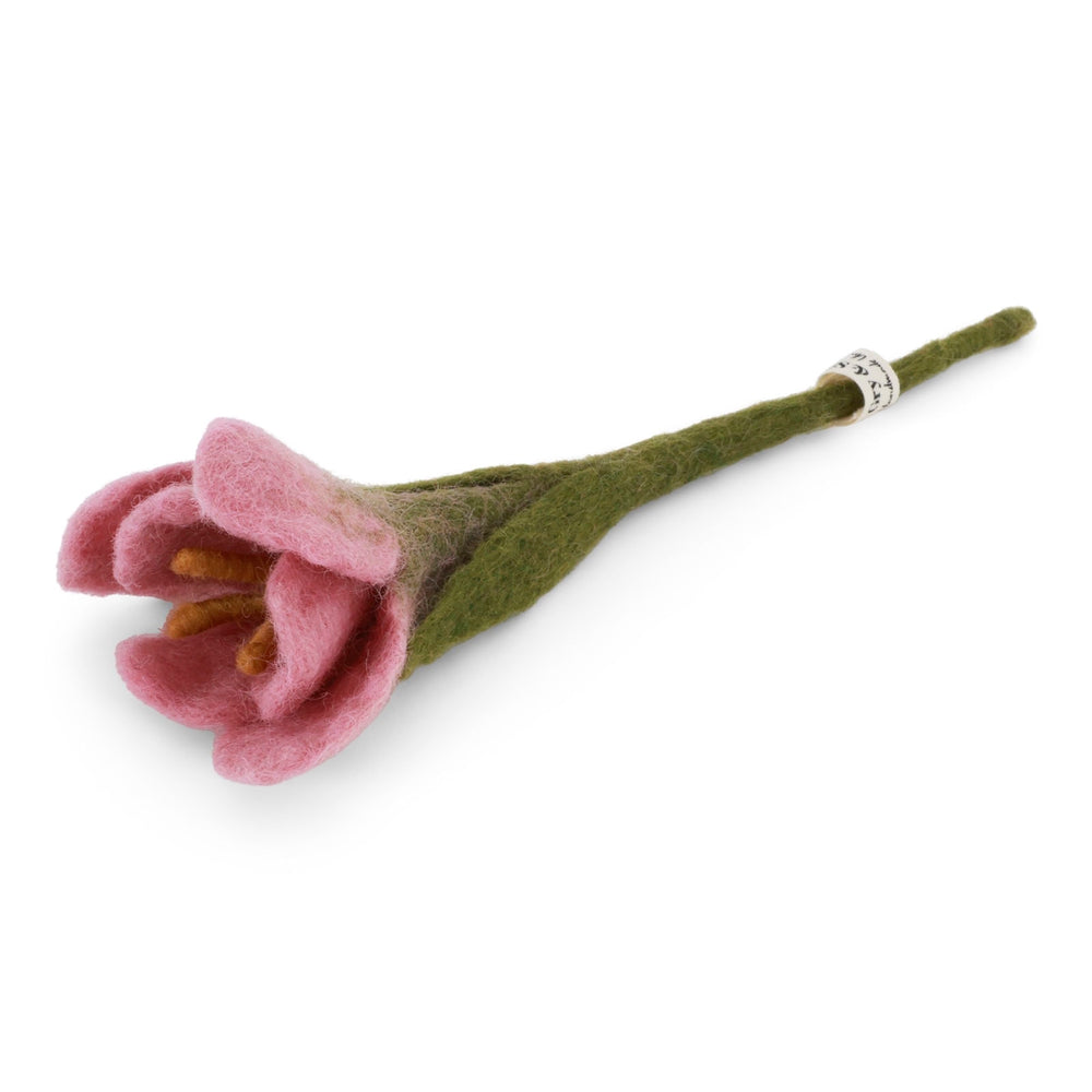 Gry & Sif Crocus Felted Flower Pink – Handmade Wool Bloom – Wholesale ...