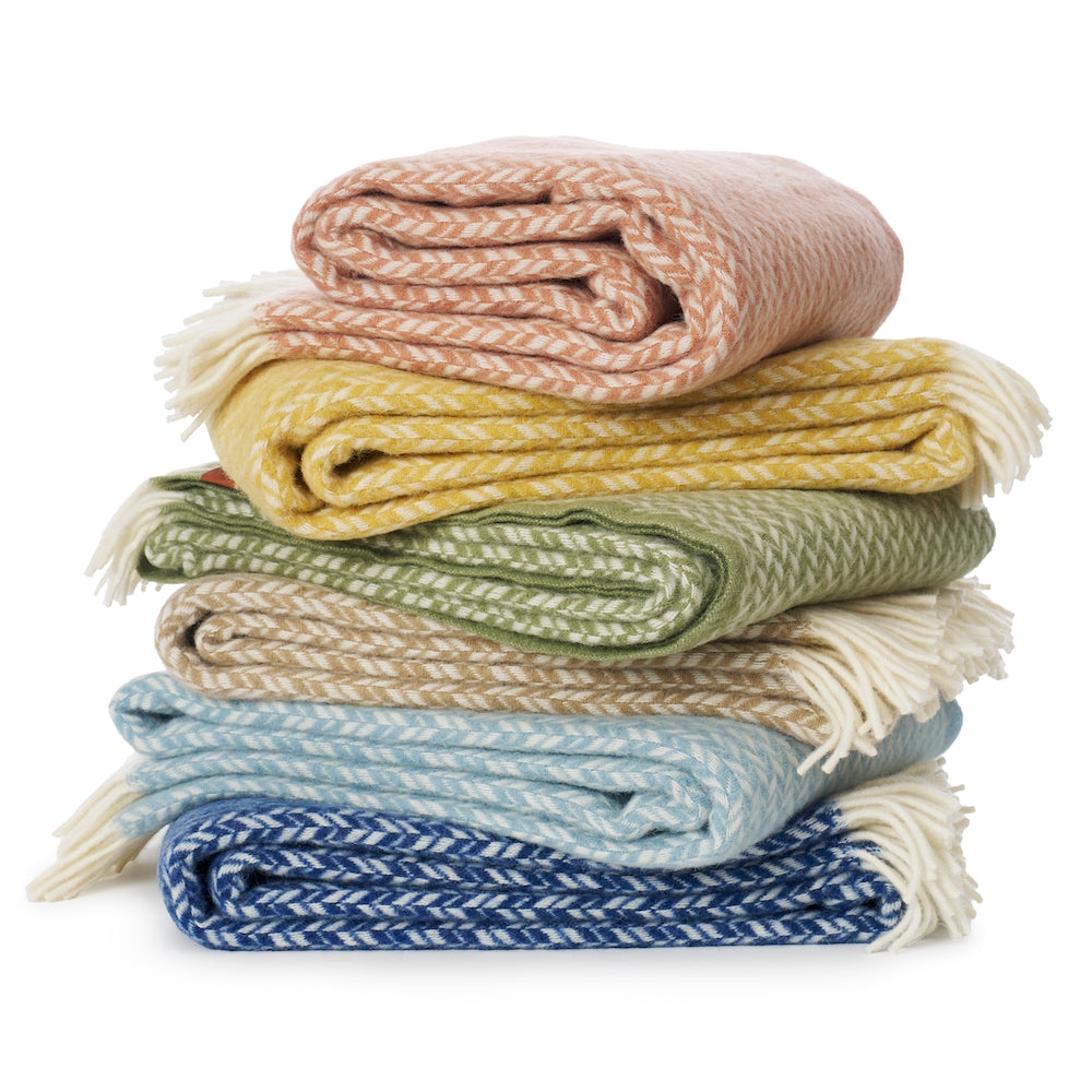 Klippan Lovik Wool Blanket – 75% Lamb’s Wool & Recycled Blend Throw ...
